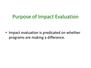Impact evaluation | PPTX