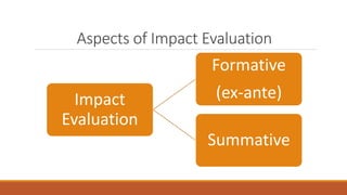 Impact evaluation an overview | PPTX