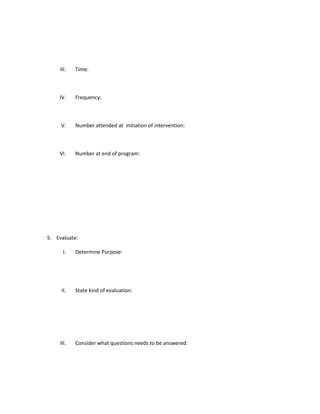 Impact evaluation worksheet | PDF