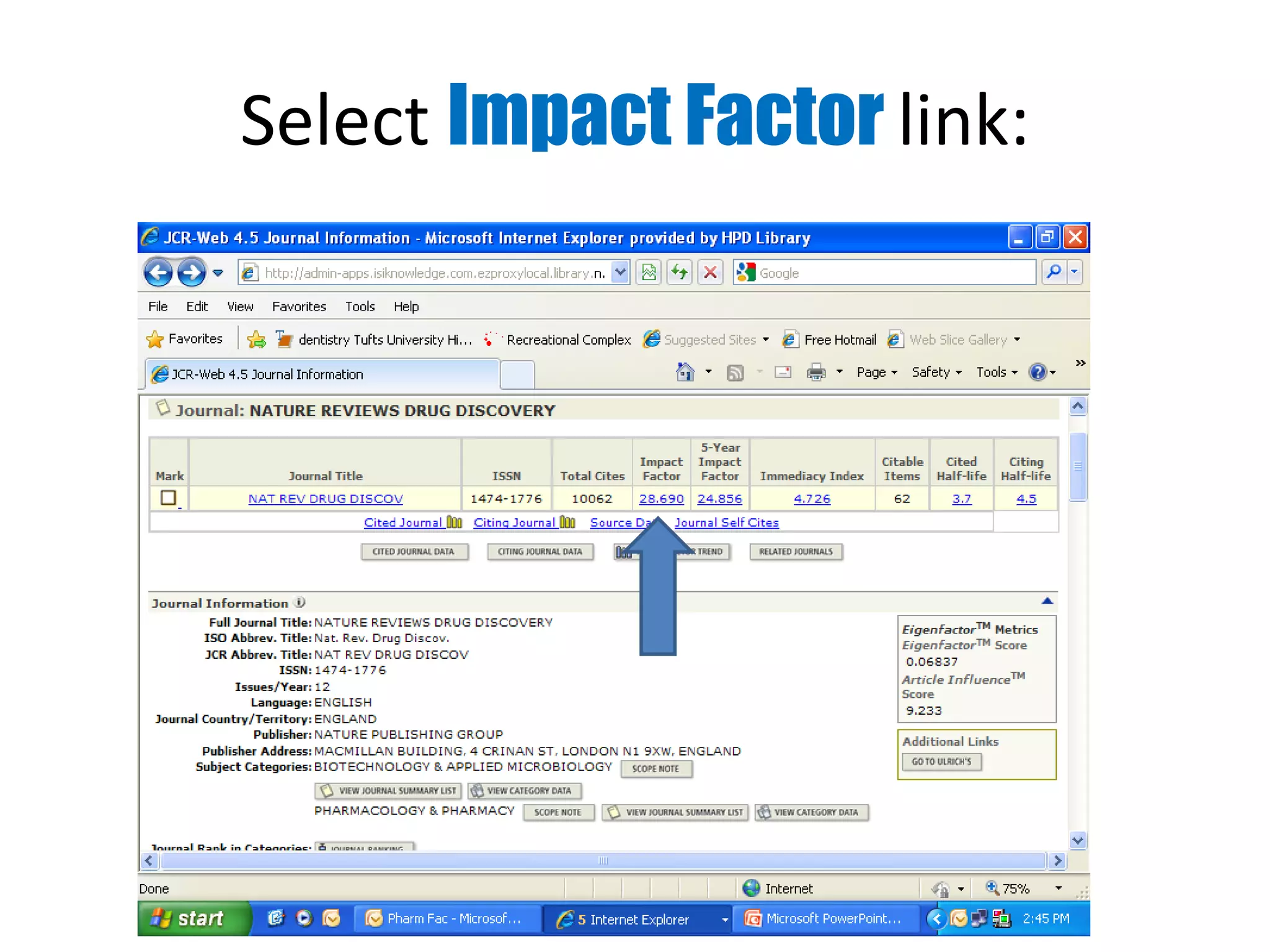Impact factor | PPT