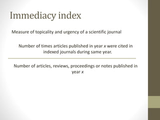 Impact factor (using impact factor to assess the impact of a journal ...