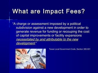 Impact Fees | PPT