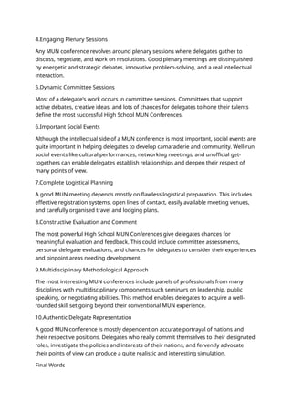 Impactful High School MUN Conferences.docx