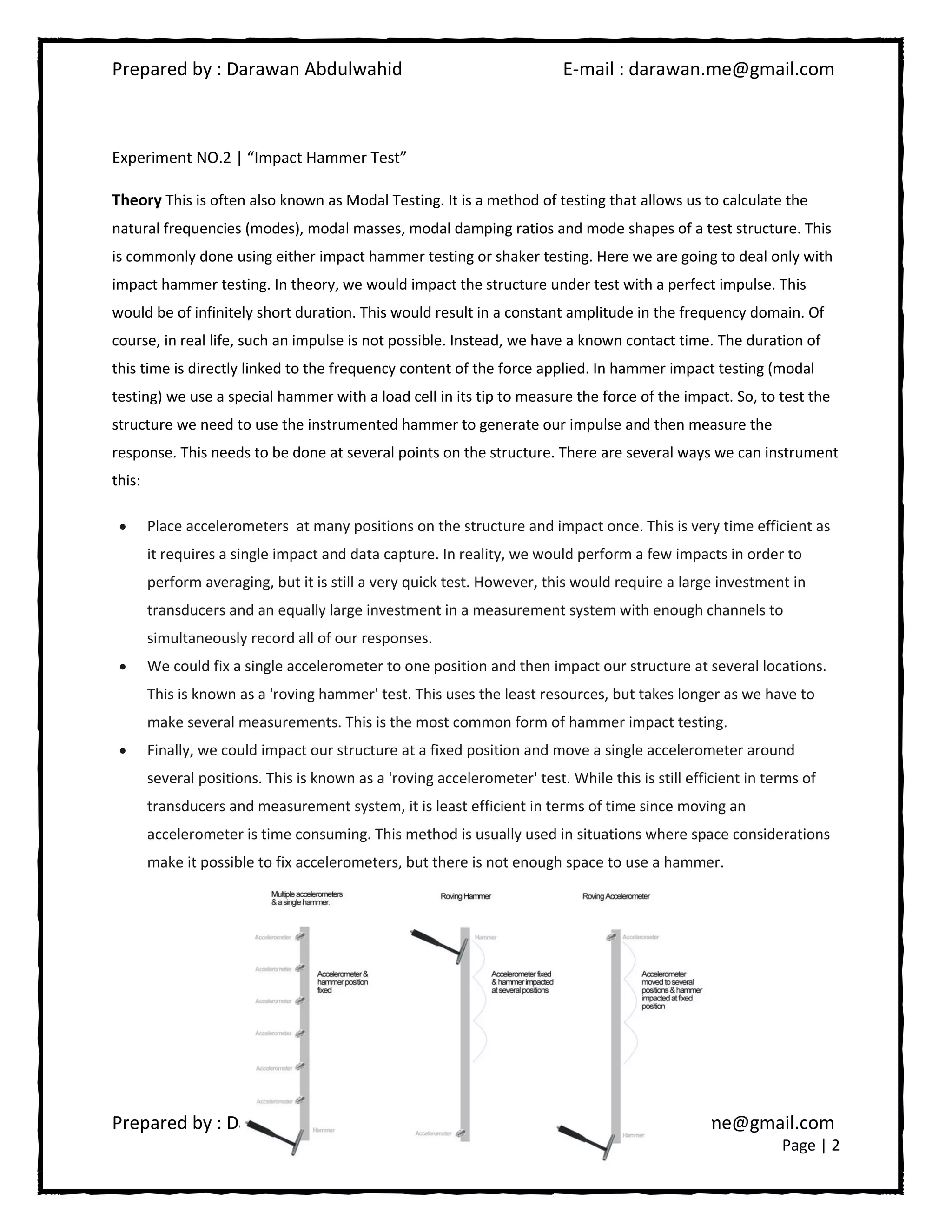 Impact hammer test | PDF