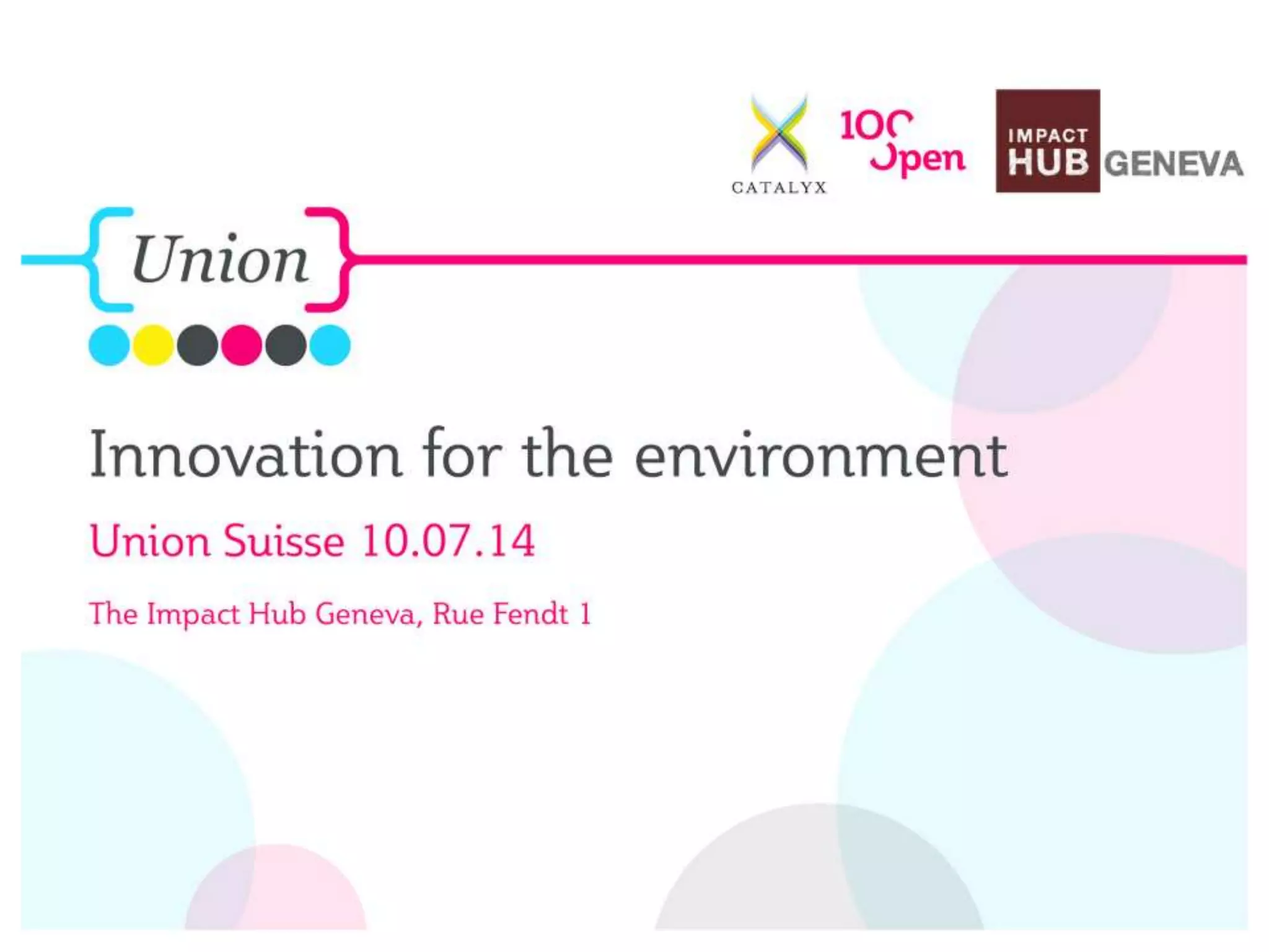Union Suisse Summer :: Innovation for the environment_#UnionGVA_005 ...