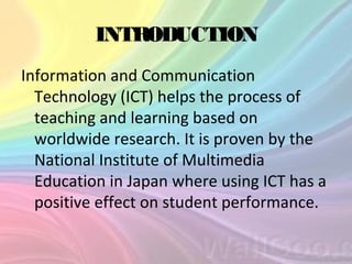 Impact ict to education | PPT