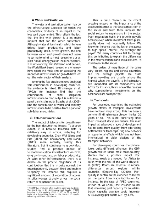 Impact infrastructure on economic growth | PDF