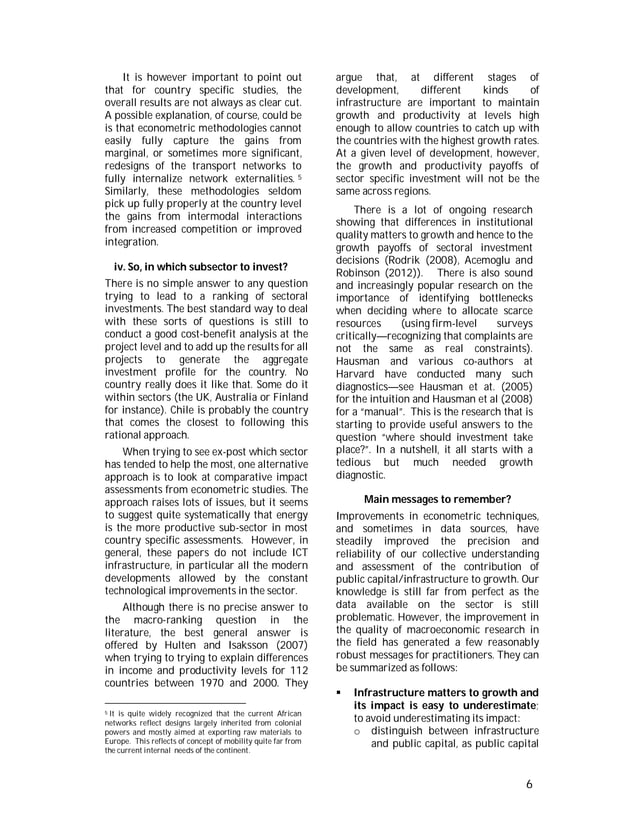 Impact infrastructure on economic growth | PDF
