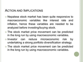 Impact interest rate and inflation on stock market | PPTX