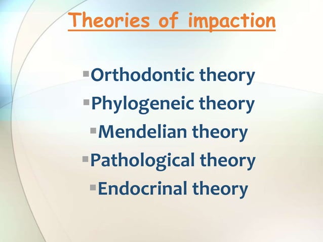 IMPACTION IN ORAL SURGERY | PPTX