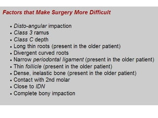 impaction .pptx descrbed by peaderson mandibular | PPTX