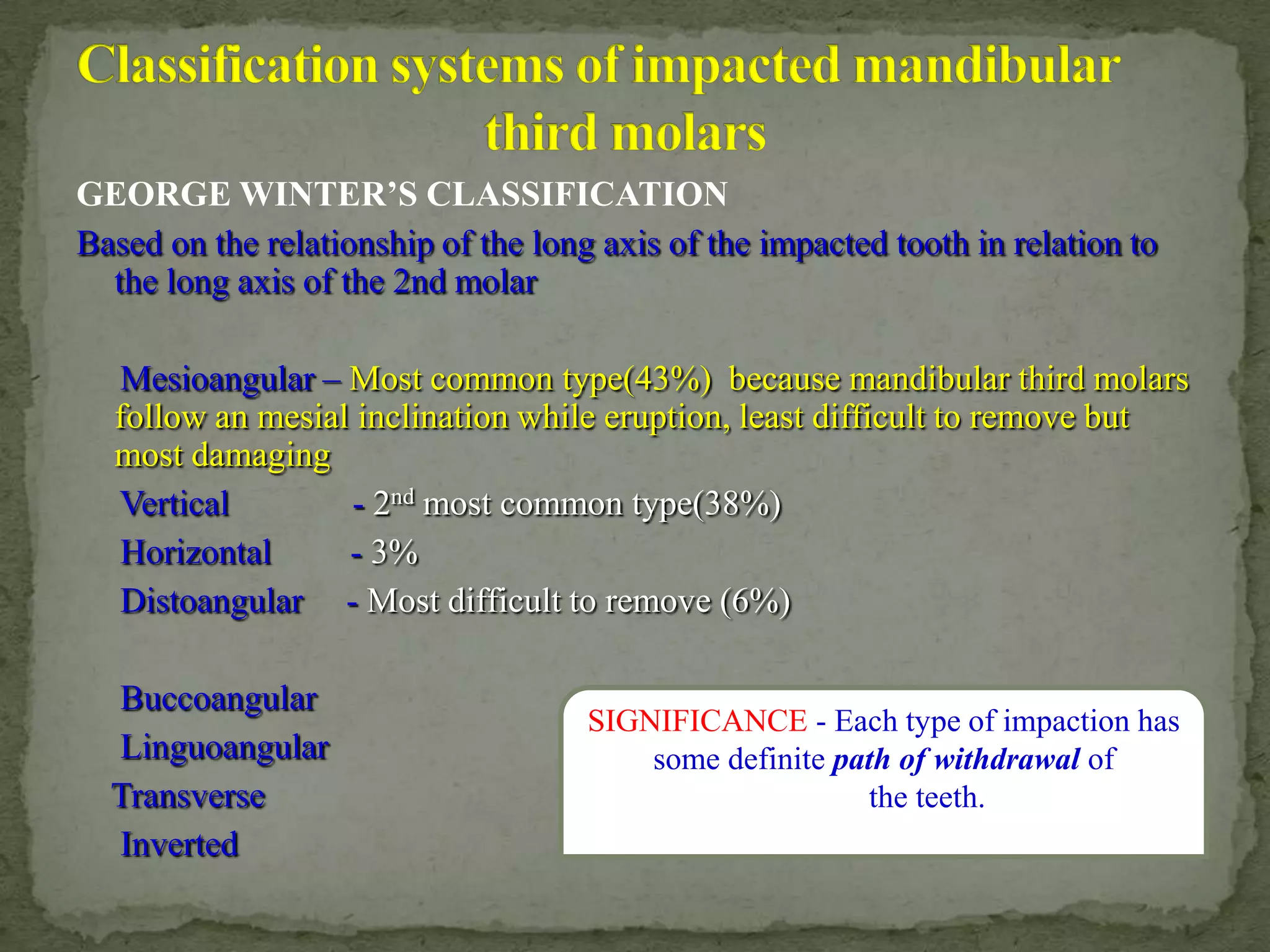 management of impacted teeth | PPTX
