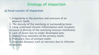 Impaction of mandibular 3rd molar | PPTX