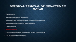 IMPACTION OF MANDIBULAR 3RD MOLAR & IT’S MANAGEMENT ls.pptx