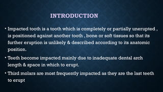 IMPACTION OF MANDIBULAR 3RD MOLAR & IT’S MANAGEMENT ls.pptx