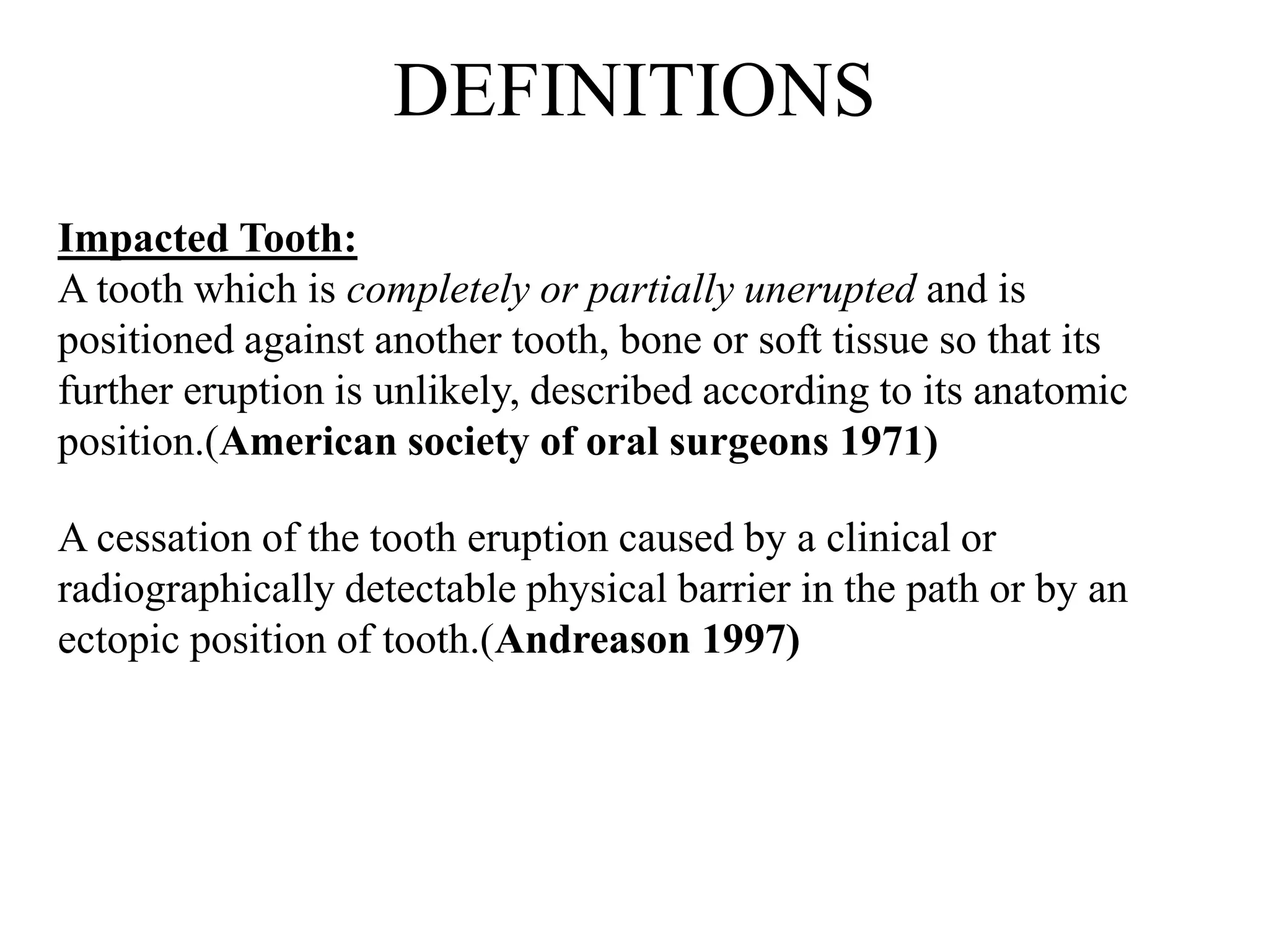 Management of Impacted third molars | PPTX