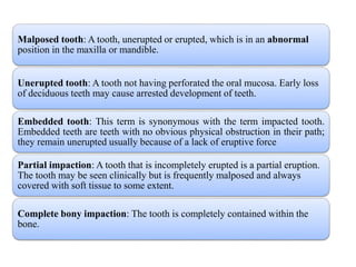 Management of Impacted third molars | PPTX
