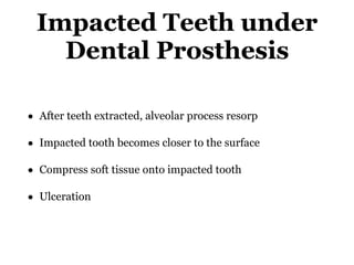 Principles of Management of Impacted Teeth(Textbook reading) | PDF