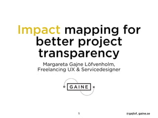 Impact mapping for better project transparency | PDF