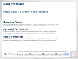 Mobile Channel Guide | PPTX | Marketing and Advertising | Business