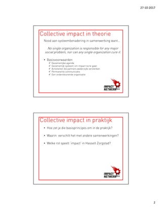 ImpactnetwerkT Collective Impact Model | PDF