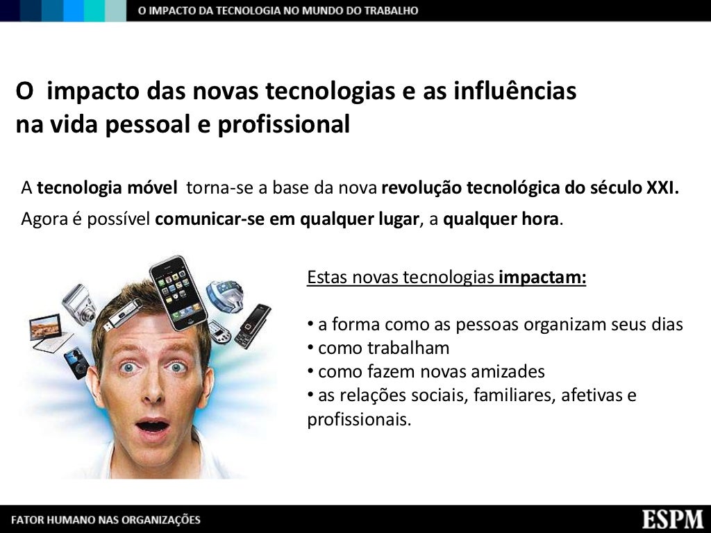 Impacto da tecnologia no mundo do trabalho