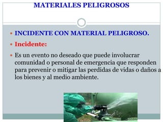 Impacto de las sustancias peligrosas sobre la salud jose sena 2011 | PPTX