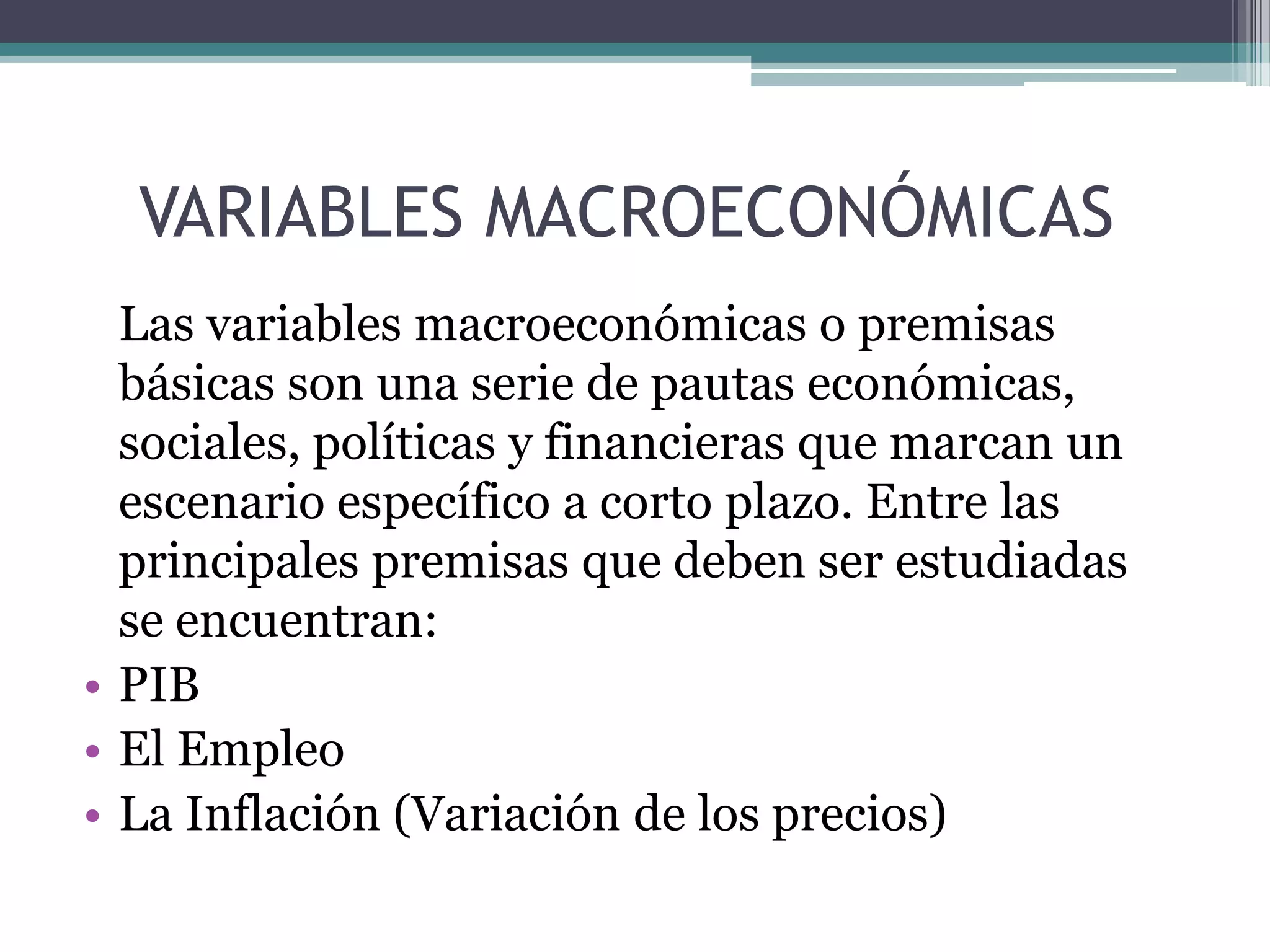 Impacto De Las Variables Macroeconómicas En Las Finanzas Ppt