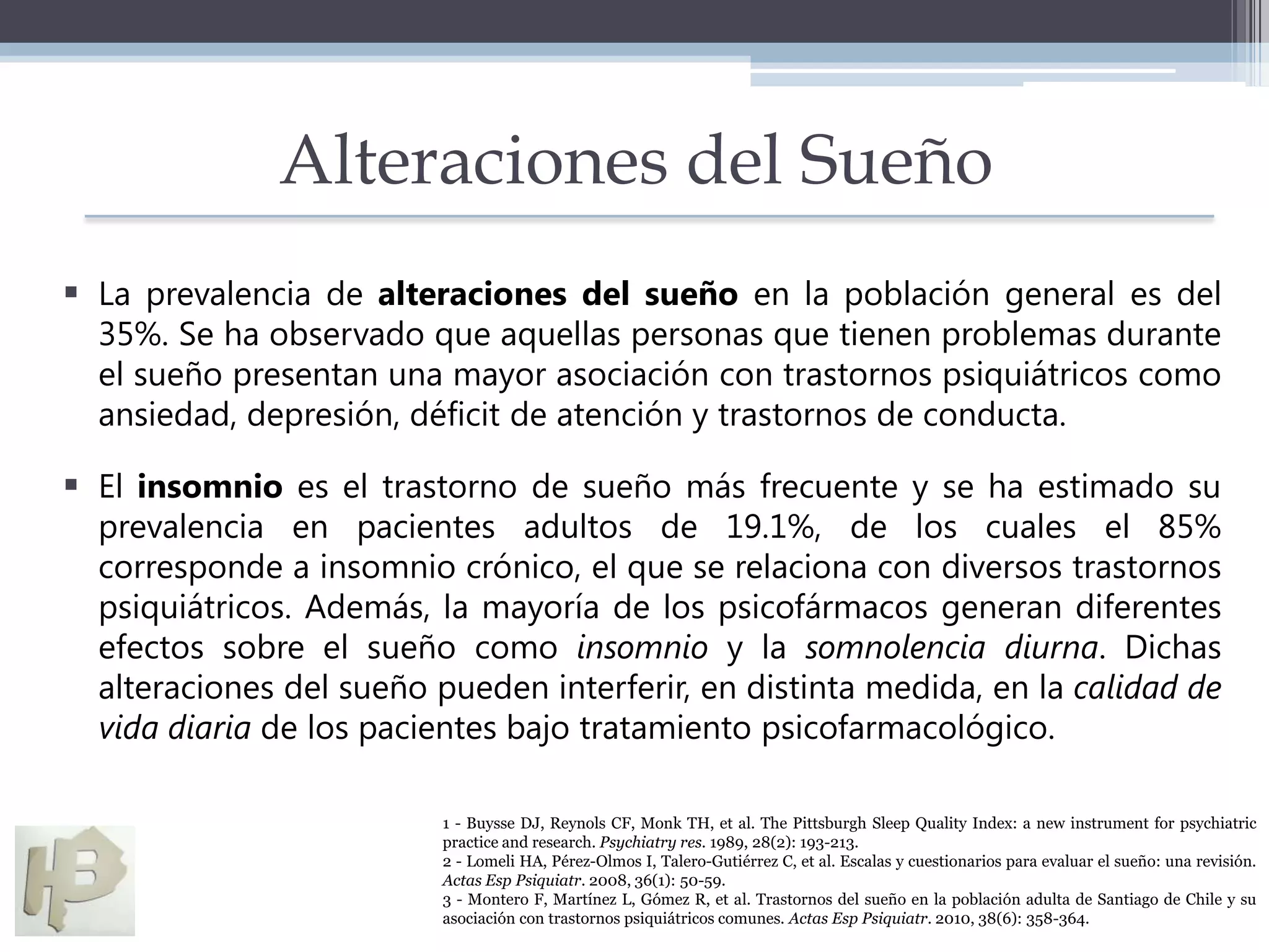 Impacto en la Calidad de Sueño en los Pacientes tratados con ...
