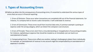 Impact of Accounting Errors on Financial Statements Detection and Correction.ppt | Stocks and ...