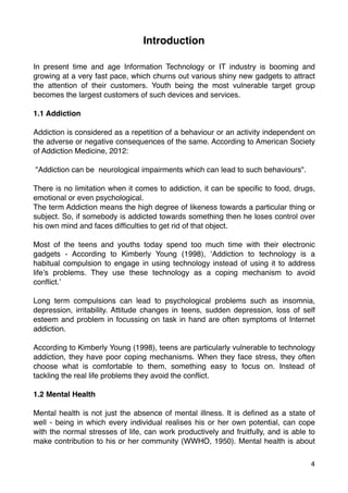 Impact of addiction of technological gadgets on physical, mental and ...