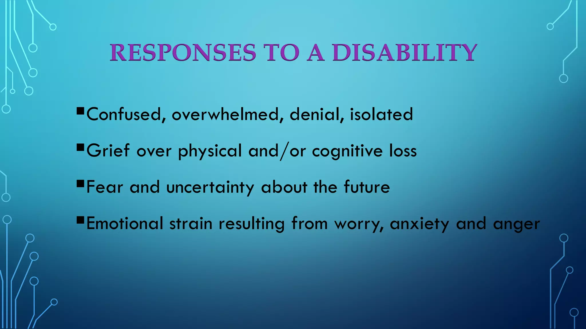 Impact of a Disability | PDF