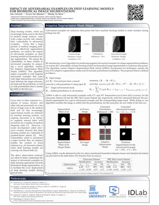 Impact of adversarial examples on deep learning models for biomedical image segmentation | PDF