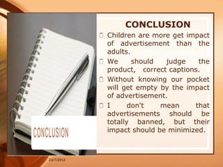 Impact of advertisement | PPTX