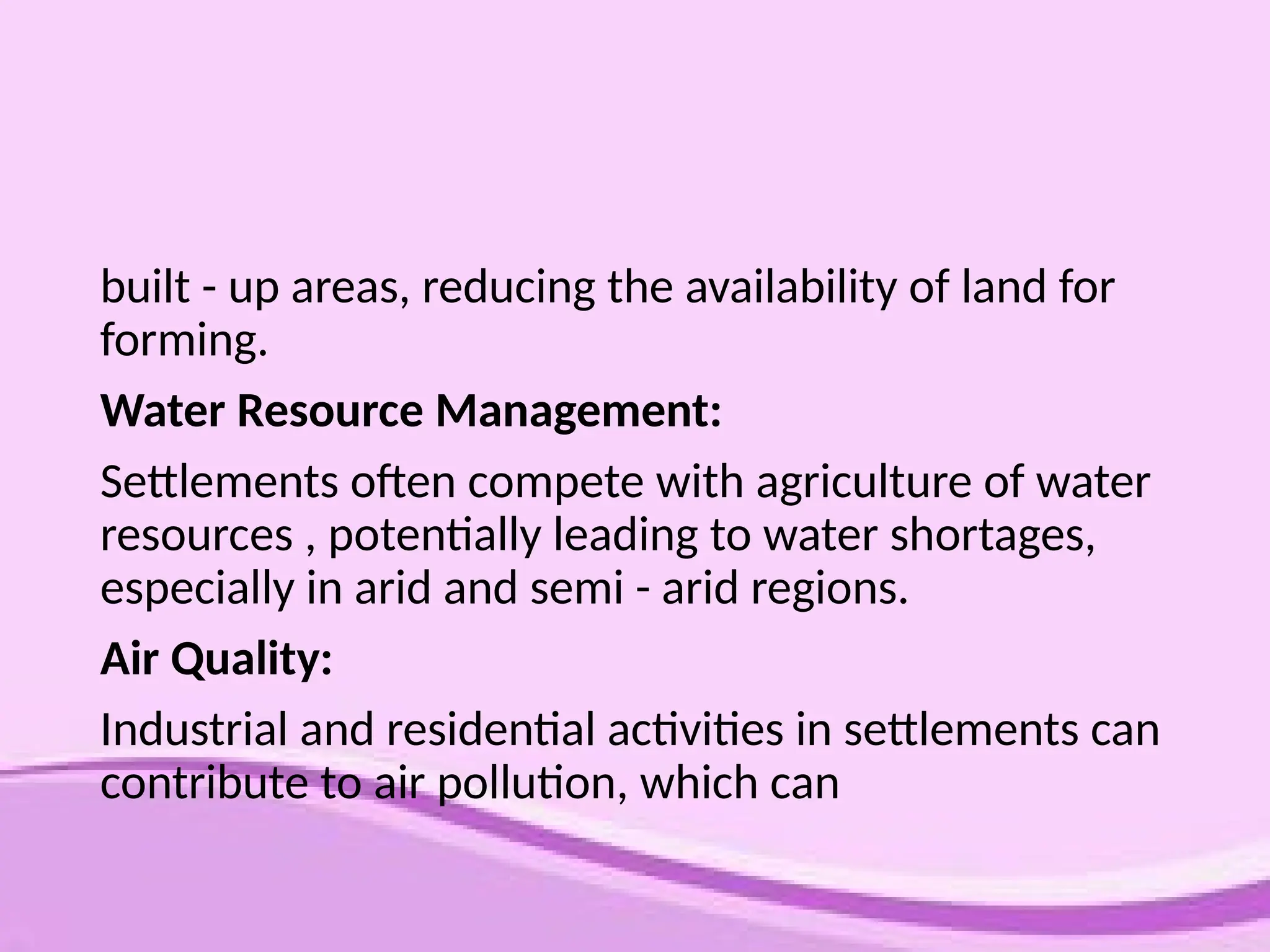 Impact of Agriculture and Settlements.pptx