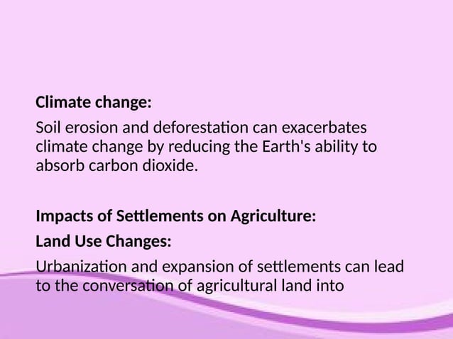 Impact of Agriculture and Settlements.pptx