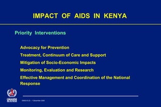 The Impact of HIV/AIDS in Kenya | PPT