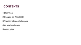 The Future of SEO: How AI is Reshaping Search Strategies | PPTX