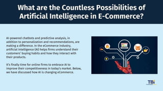 Impact of ai on e commerce industry in future | PPT