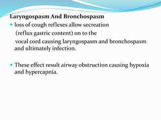 Impact of anesthesia on respiratory system | PPTX