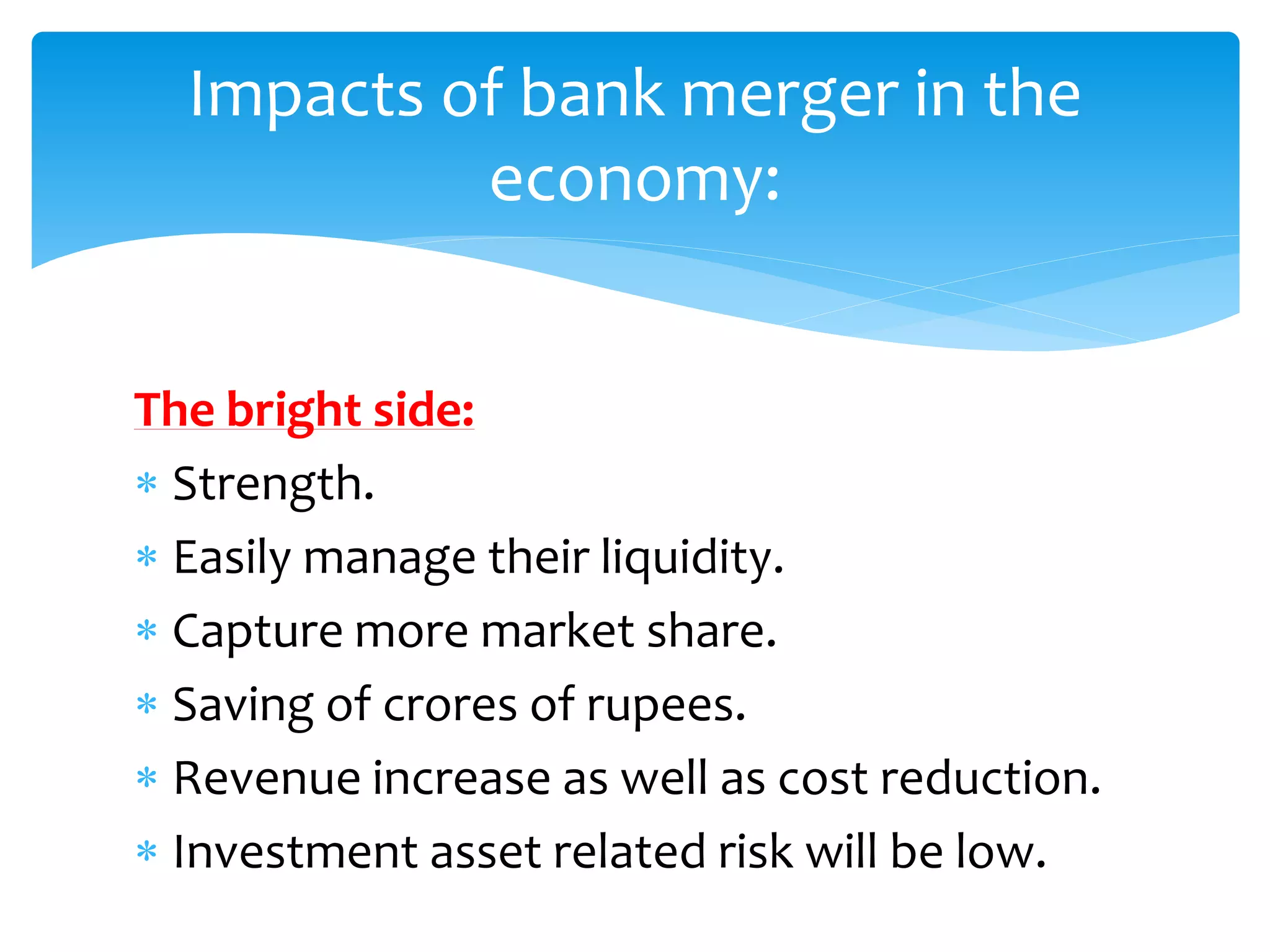 Impact of bank merger 2019 | PPTX