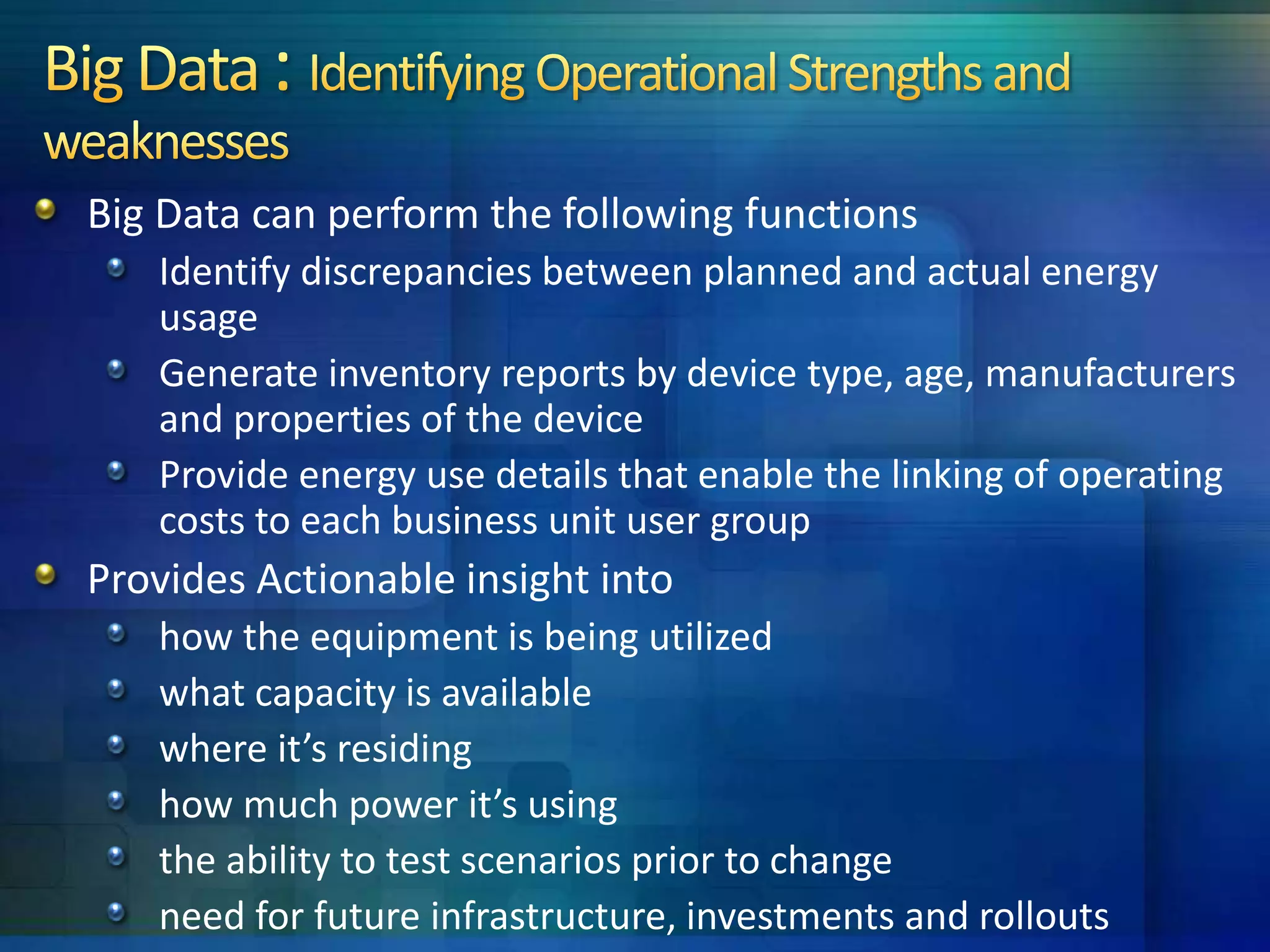Impact of big data on data center infrastructure | PPT