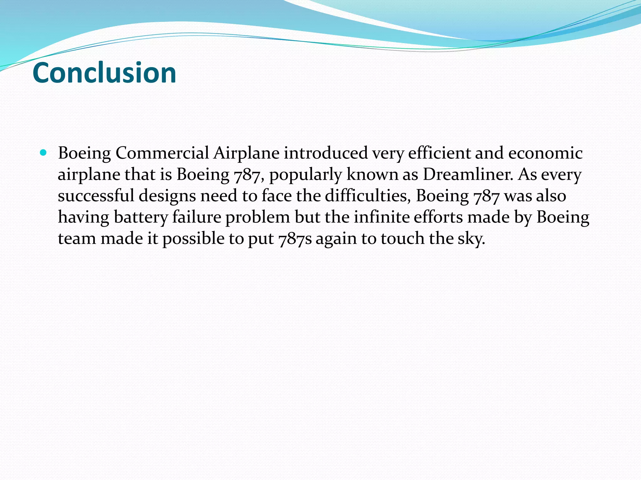 Impact of boeing 787’s battery failure on airlines | PPTX