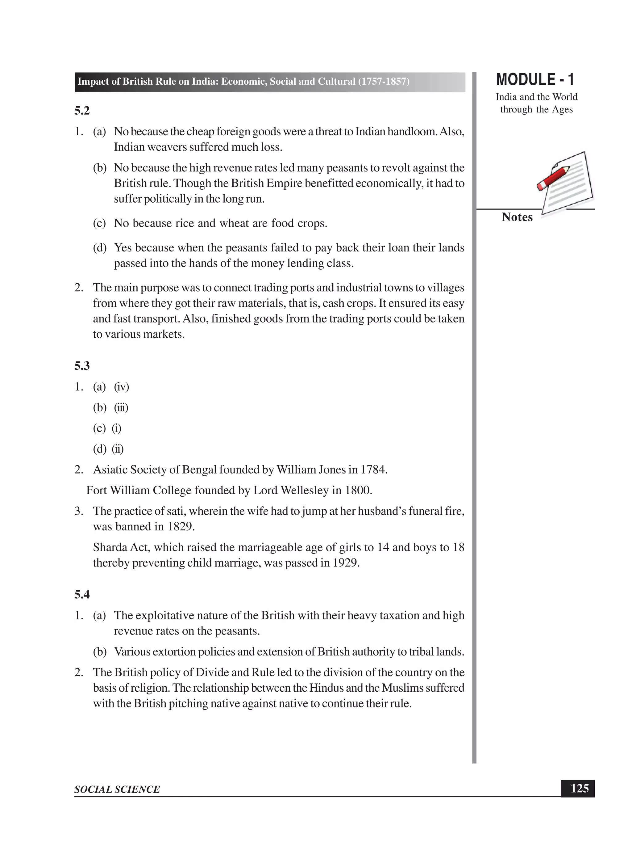 Impact of british rule on india | PDF