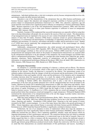 Impact of business environmental scanning behaviour on the ...