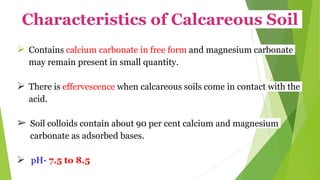 Impact of calcareous soil on crop production in bihar | PPTX