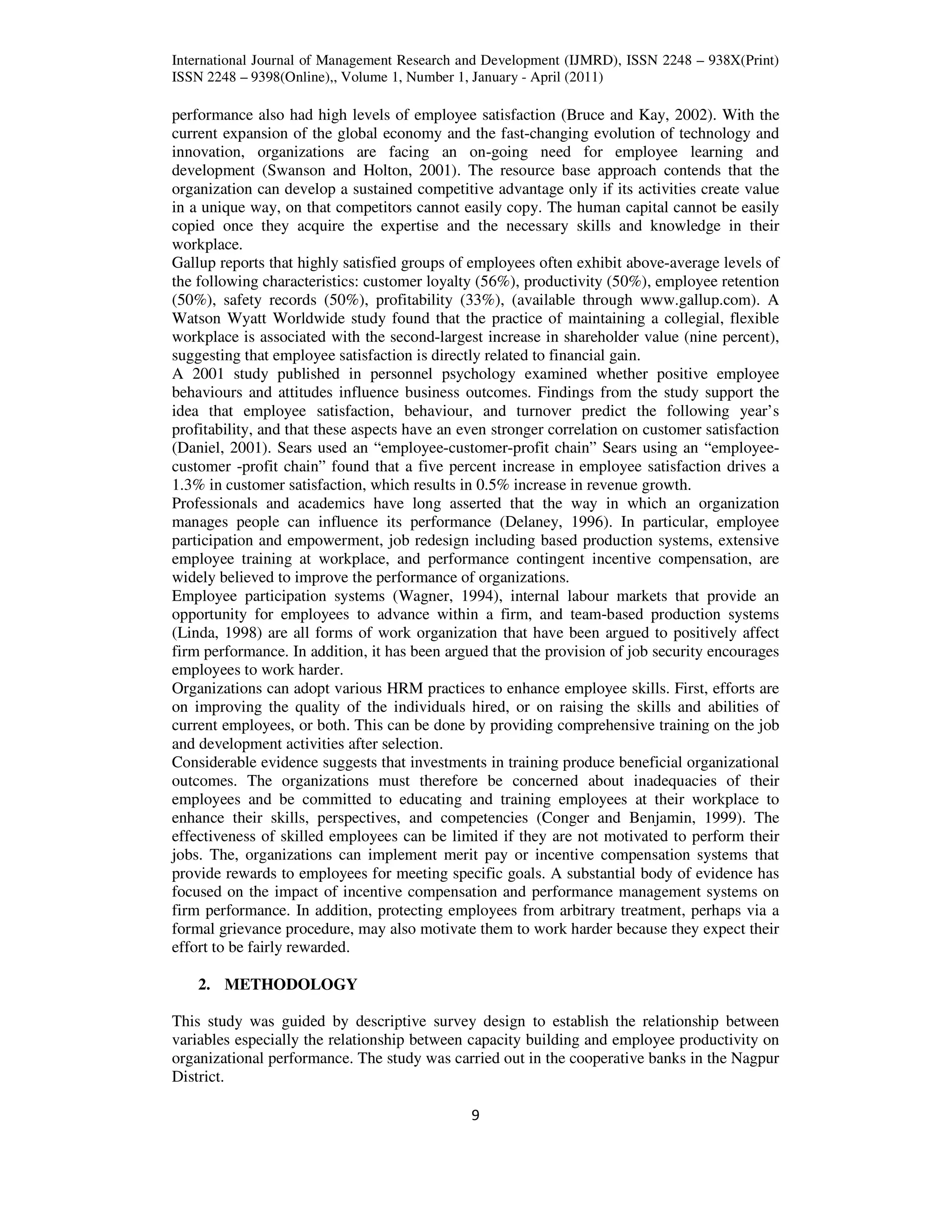 Impact of capacity building & employee | PDF