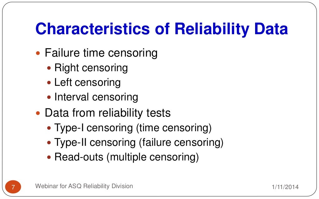 Impact Of Censored Data On Reliability Analysis 