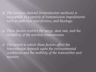 Impact of channel in wireless communication | PPT