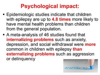 Impact of childhood epilepsy | PDF
